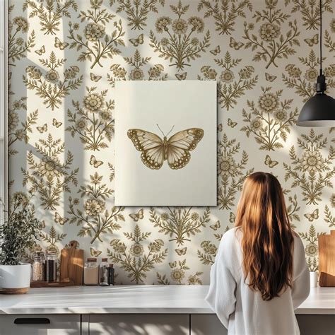 Vintage Butterfly Botanical Art Print Nature Wall Decor Bf25 Etsy