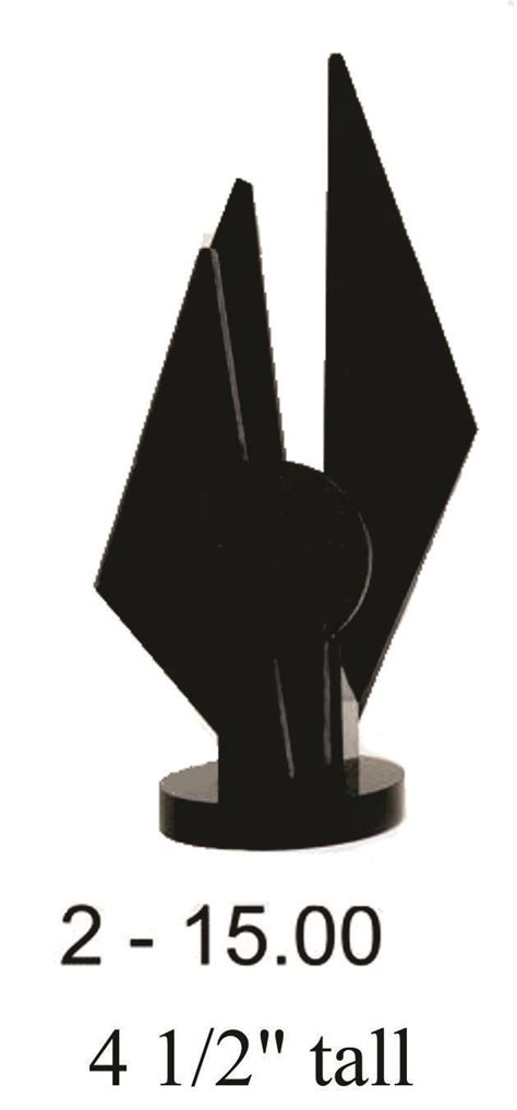 Modern Acrylic Sculpture Bookends