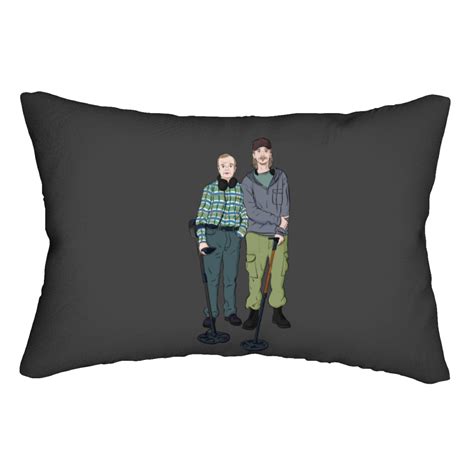 Detectorists Lance And Andy Dmdc Line Up By Wo0ze Lumbar Pillows Sold