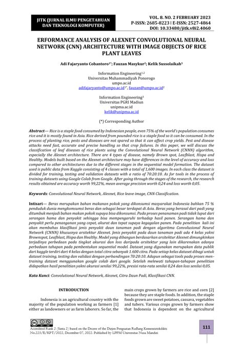 Pdf Erformance Analysis Of Alexnet Convolutional Neural Network Cnn