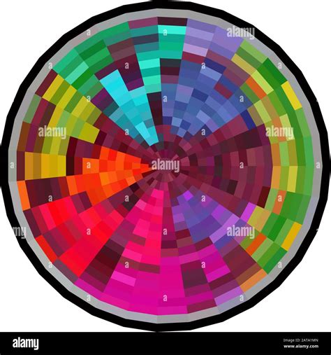Abstract Vector Radial Rays Round Background Stock Vector Image And Art
