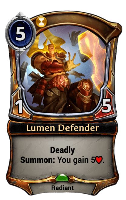 Lumen Defender Eternal Cards Eternal Warcry
