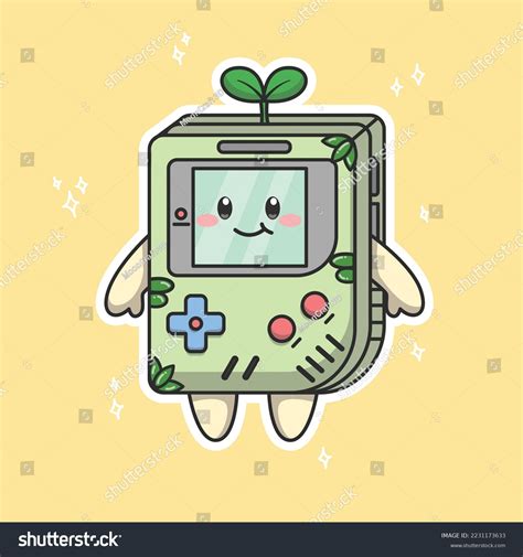 Cartoon Illustration Hand Held Gaming Device Stock Illustration 2231173633 Shutterstock
