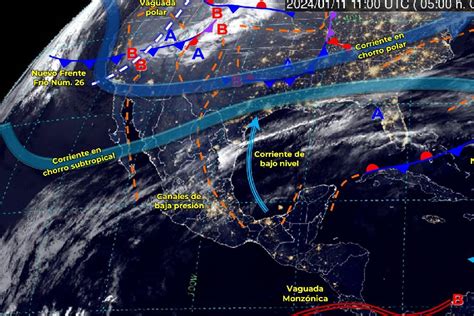 Llega Nuevo Frente Frío Sobre El Noroeste Y Norte De México El