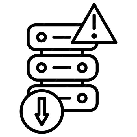 Premium Vector Server Down Vector Illustration