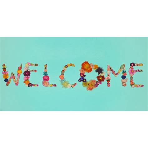 Welcome Canvas Wall Art Greenbox Art
