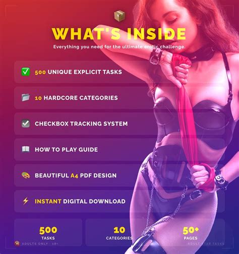 500 Adult Star Tasks For Her Explicit Sex Game Couples Erotic