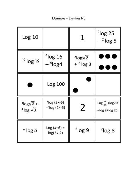 Math Domino Logaritma Pdf
