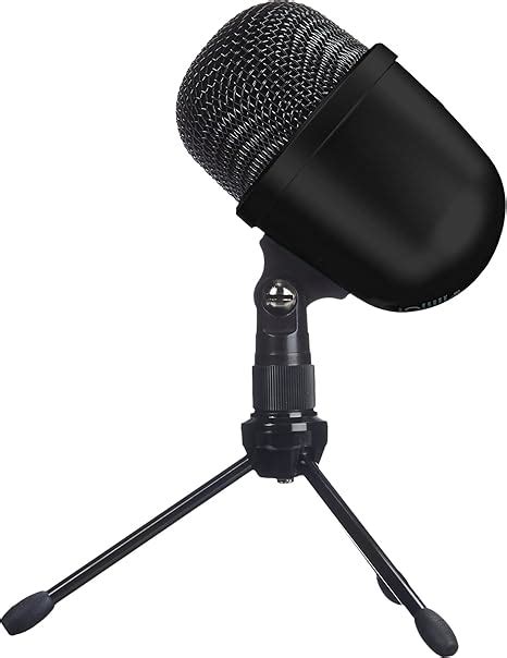 Amazon Com Amazon Basics Mini Usb Condenser Microphone For Online Meeting Gaming Podcast Black