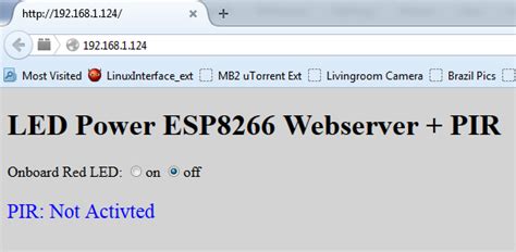 Adafruit Huzzah Esp8266 Adafruit Huzzah Esp8266 Pir Webserver