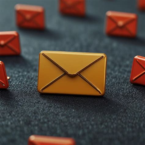 New Email Message Concept 3d Vector Mobile Application Icon Ai Generated Premium Ai Generated