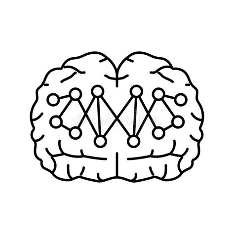 Neural Connectivity Neuroscience Neurology Line Icon Vector