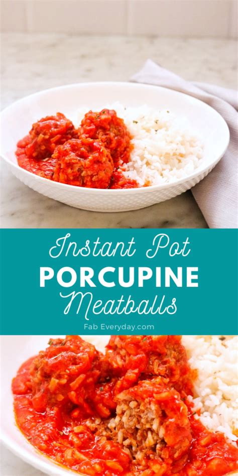Instant Pot Porcupine Meatballs Recipe Fab Everyday