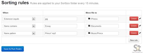 Sortbox Create Rules To Automatically Sorts Files In Dropbox Sumtips