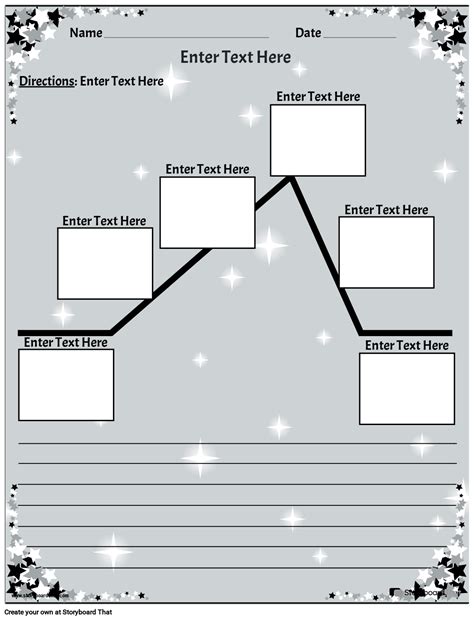 Plot Diagram Portrait Bw 2 Storyboard Par De Examples