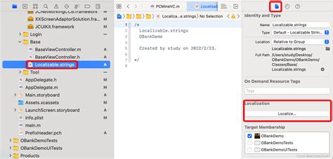 Xcode1251 项目国际化多语言xcode 多语言 Csdn博客