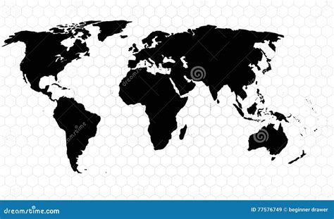 World Map Stock Image 77576749