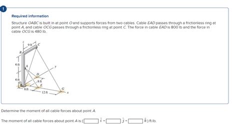 solved required information structure oabc is built in at