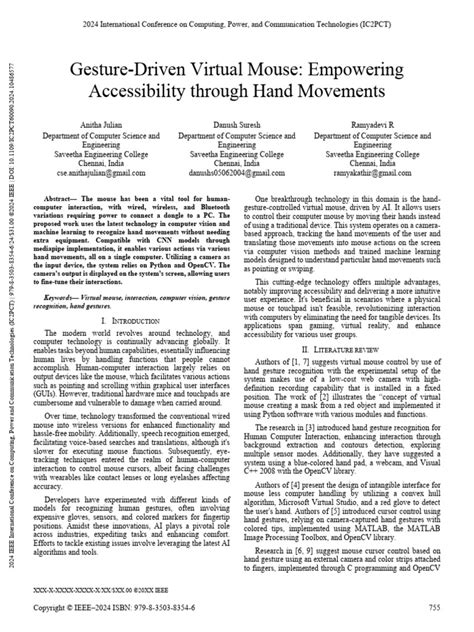 Gesture Driven Virtual Mouse Empowering Accessibility Through Hand