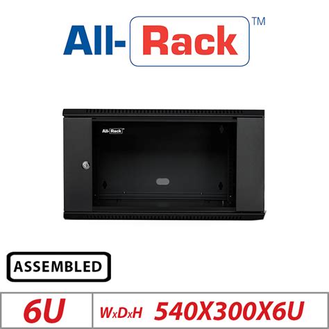Data Cabinet Assembled Wall Mount Data Cabinet Black 6u Cab6wb300blk