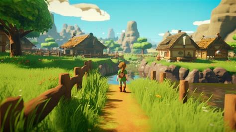 Premium Ai Image Screenshot From The Legend Of Zelda N64generative Ai