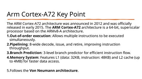 Arm Cortex A72 Processor Is The Presentationpptx