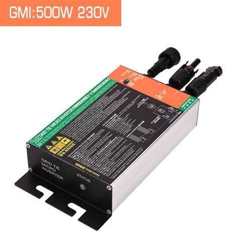 Solar Microinverter Pure Sine MPPT Grid Tie DC V Wave Inverter GMI W V Walmart