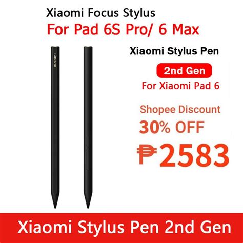 100 Original Xiaomi Stylus Pen 2nd Gen Xiaomi Focus Stylus Pen For
