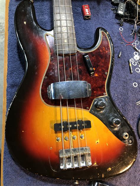 1961 Fender Jazz Stack Knob 100 Lowend Bass Shop Vault
