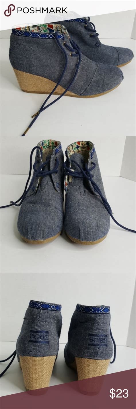 Sketcher Bobs Blue Wedges Blue Wedges Lace Up Wedges Womens Shoes