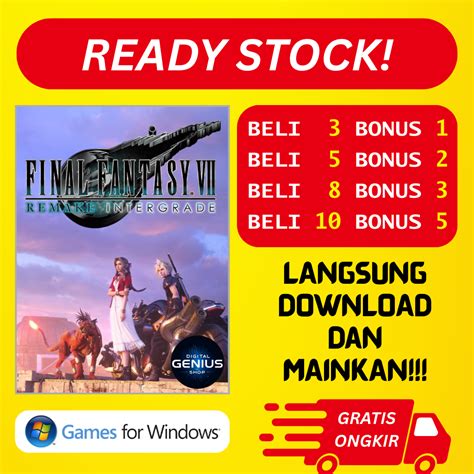 Jual Final Fantasy Vii Remake Intergrade Steam Rpg Action Adventure Pc Game Shopee Indonesia