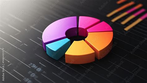 A Pie Chart Used In Business Data Graphs To Visually Represent