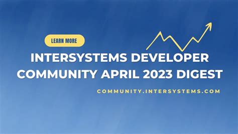 intersystems developer community on linkedin april