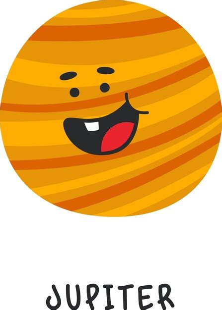 Premium Vector Jupiter Planet Character