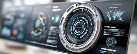 This Image Showcases A Sophisticated Cybersecurity Dashboard Designed To Provide Real Time