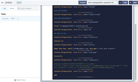 webhooks post body that isn t form data
