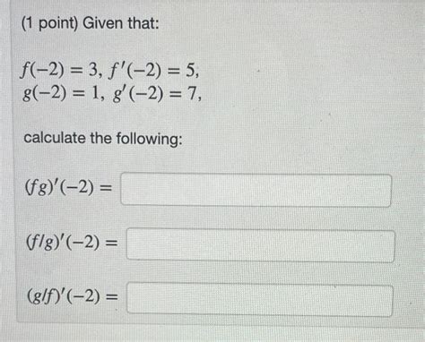 Solved 1 Point Given That