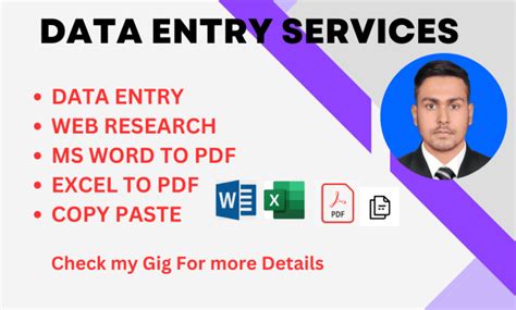 Do Data Entry Web Research Excel To Pdf Ms Word To Pdf By Sathi Fiverr