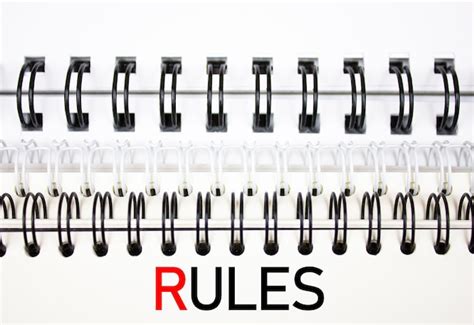 Premium Photo Rules Word Text Concept Rules Text On Notepad Concept