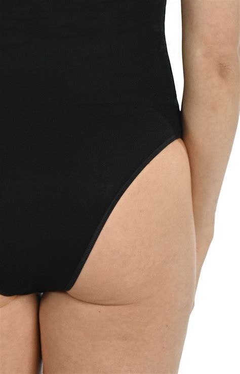 Body damskie na szerokich ramiączkach czarne Esme czarny Intymna pl
