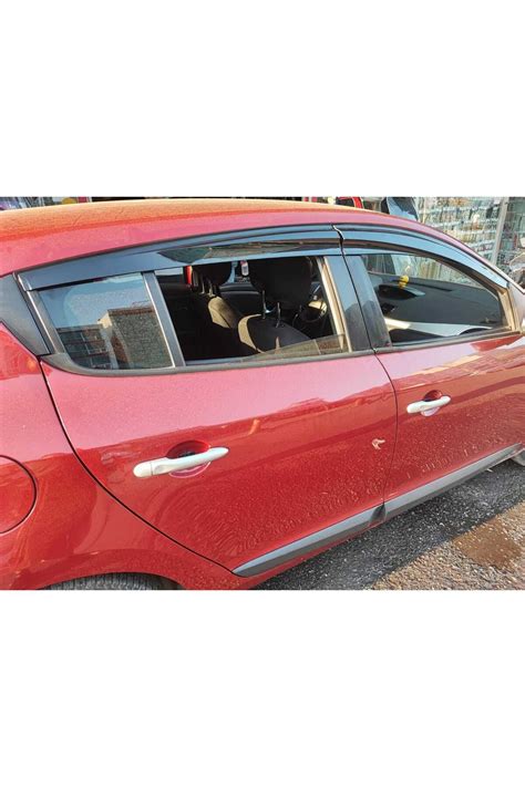 KNB Megan 3 Hatchback Cam Rüzgarlık ÖN VE ARKA SET 4LÜ MUGEN MODEL 2009