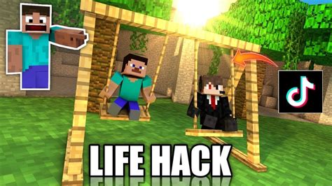 Trying Out Epic Minecraft Viral Tik Tok Hacks1 Youtube