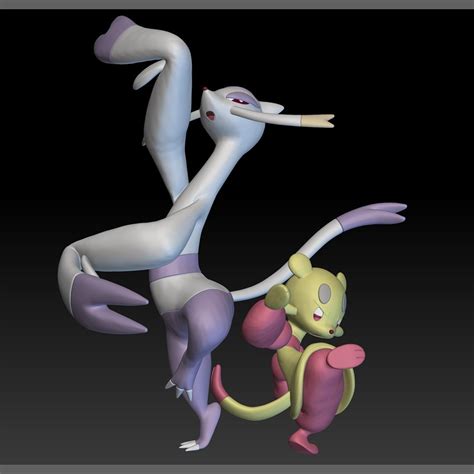 Stl File Pokemon Mienfoo Mienshao・3d Printable Model To Download・cults
