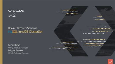 Mysql Database Architectures High Availability And Disaster Recovery Solution Pdf