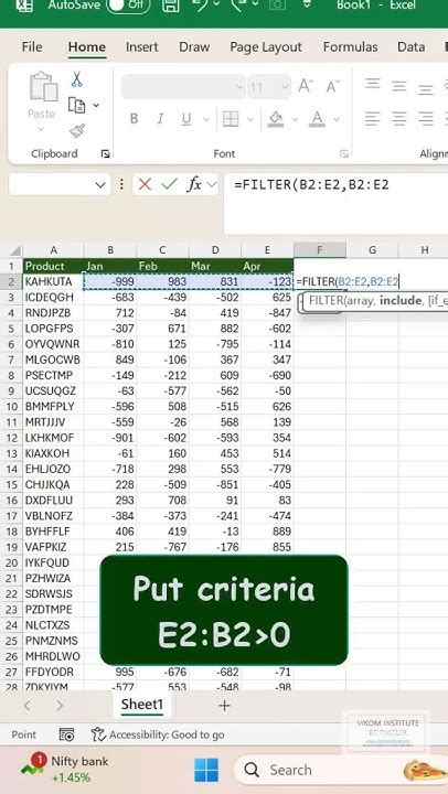 Add Only Positive Number Vikominstitute Microsoftexcel Excel Youtube