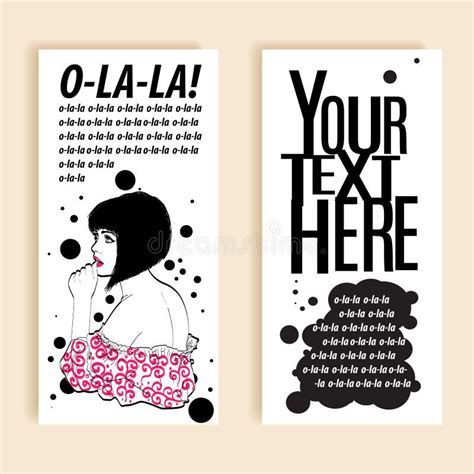 Vector Illustration Of A Woman In A Retro Style Stock Illustration
