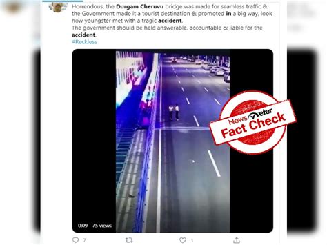 Fact Check Viral Video Of A Girl Being Hit By A Car Is Not From Durgam