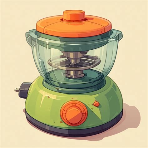 Premium Vector Electric Food Processor With Variable Speed Control