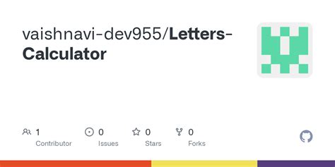 Github Vaishnavi Dev Letters Calculator
