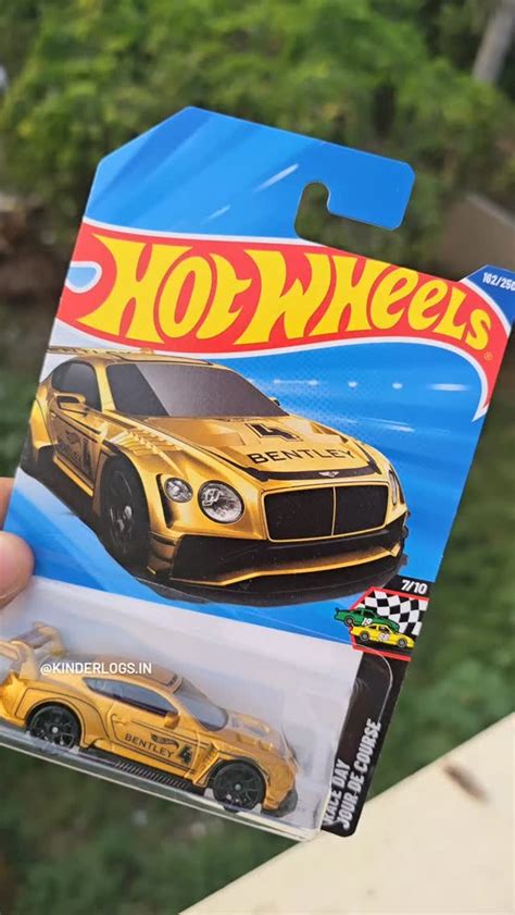2018 Bentley Continental Gt3 Hot Wheels Gold